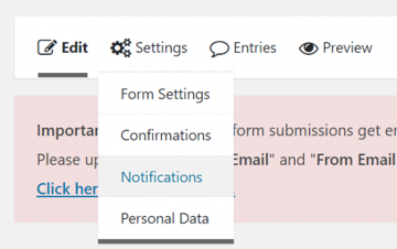 Form Notifications - Carleton CMS Help Centre