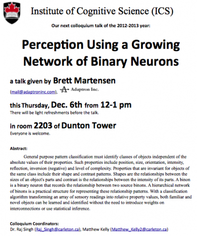 ICS Colloquium - Brett Martensen - Events - Department of Cognitive Science
