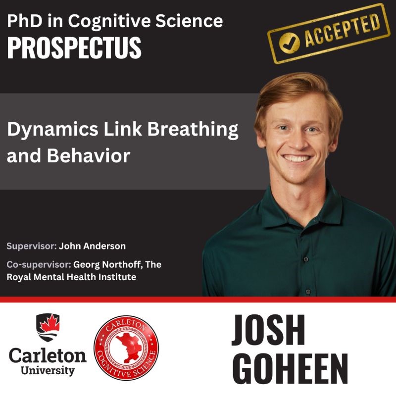 Congratulations to PhD candidate Josh Goheen on his successful PhD Prospectus Defense ...