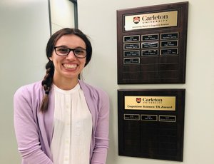 Sabrina Di Lonardo wins ICS TA award - Department of Cognitive Science