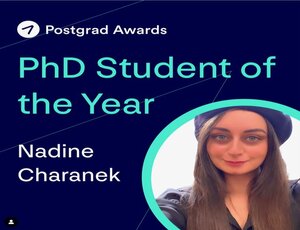 Nadine Charanek wins a PhD student of the year award from findaphd.com - Department of Cognitive ...