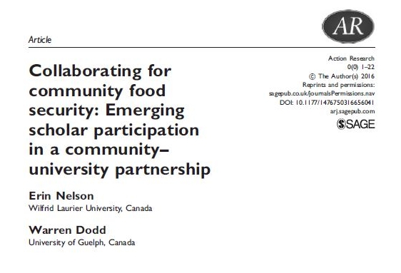 Journal Article: Collaborating for community food security - Community ...
