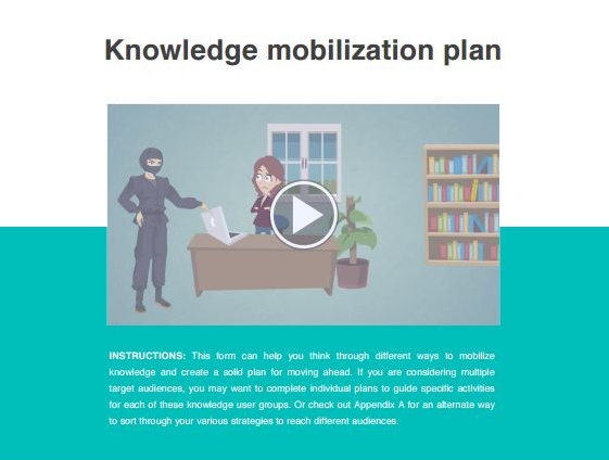 Knowledge Mobilization Planning Toolkit - Community First