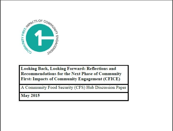 Discussion Paper: Looking Back, Looking Forward - Community First