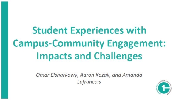 Presentation: Student Experiences with Community-Campus Engagement ...
