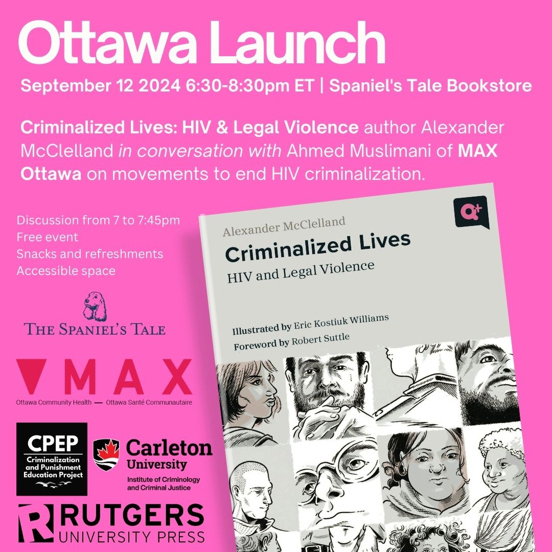 September 12th: Criminalized Lives: HIV and Legal Violence Book Launch ...