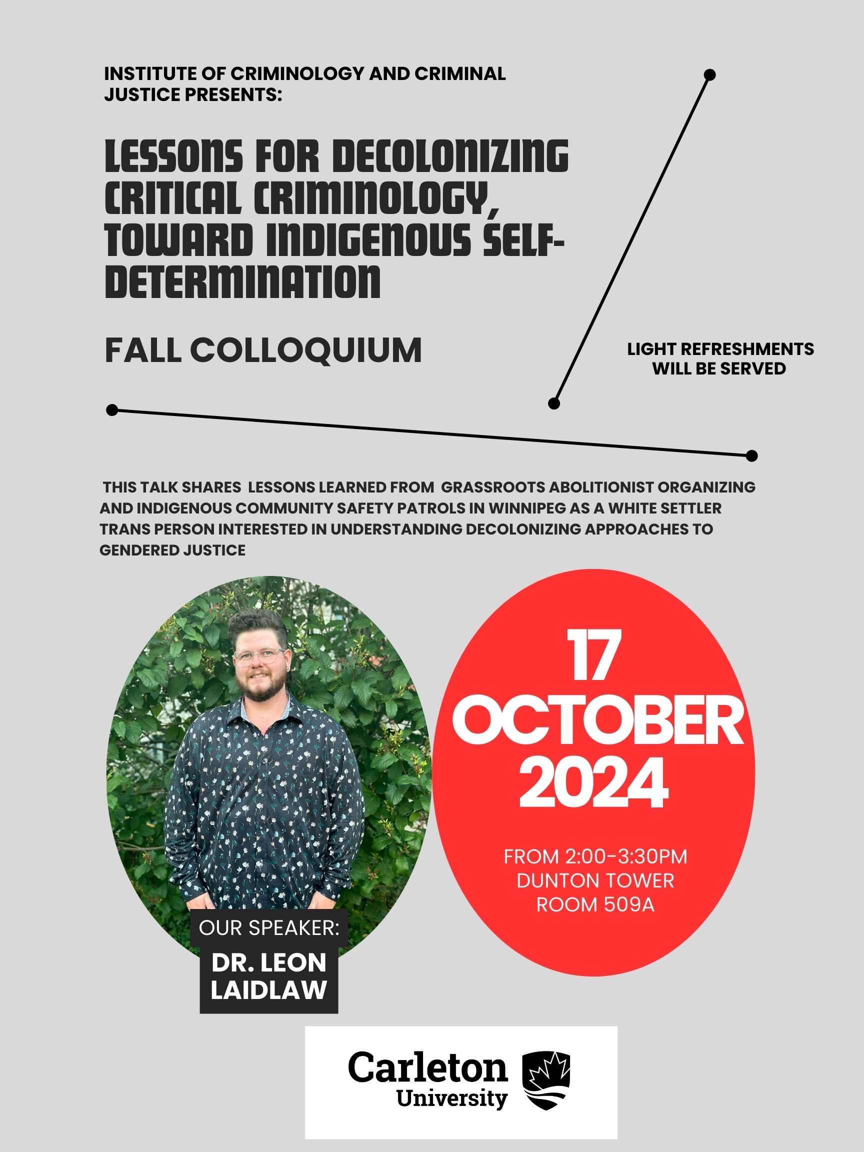 ICCJ Fall 2024 Colloquium - Institute of Criminology and Criminal Justice