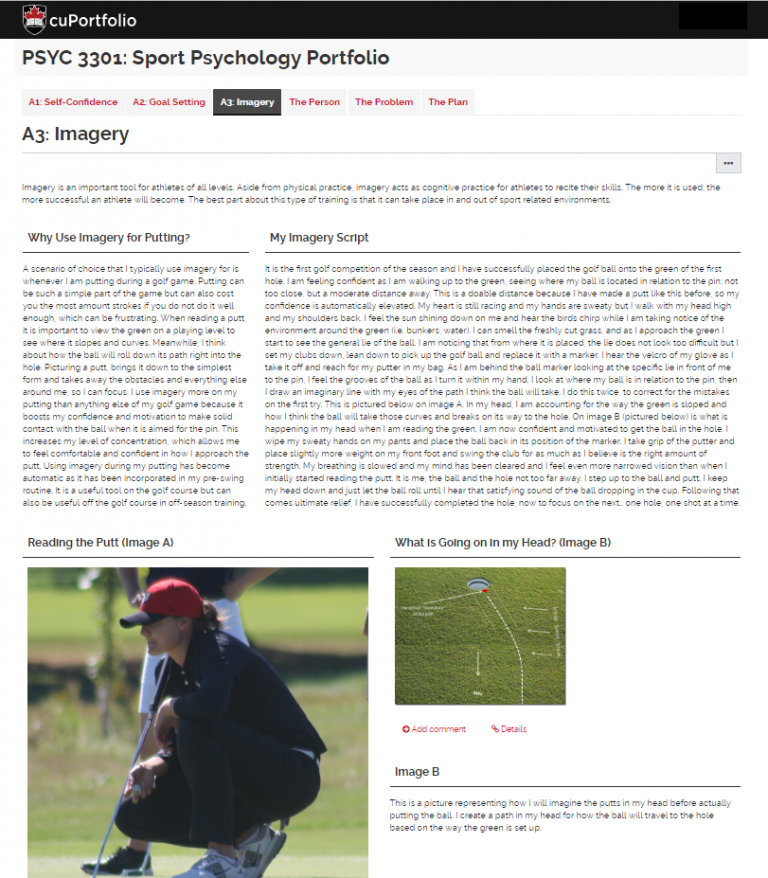 Student Portfolio Examples - cuPortfolio