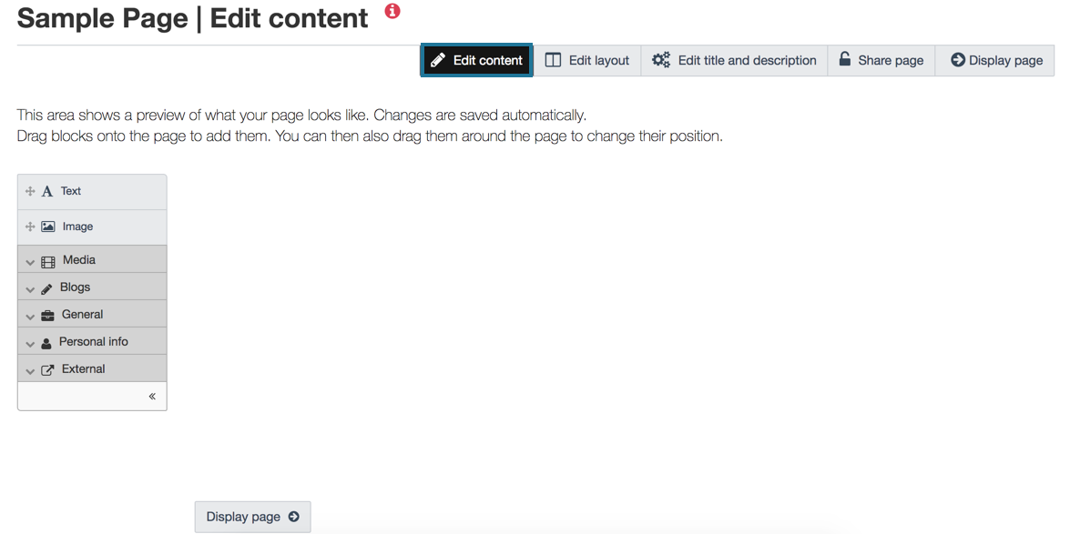 Edit a Page - cuPortfolio Help Centre