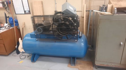 Omega TK100120-02M air compressor S/N PLP 0505 2205 10Hp, 208v/416v 3 ...