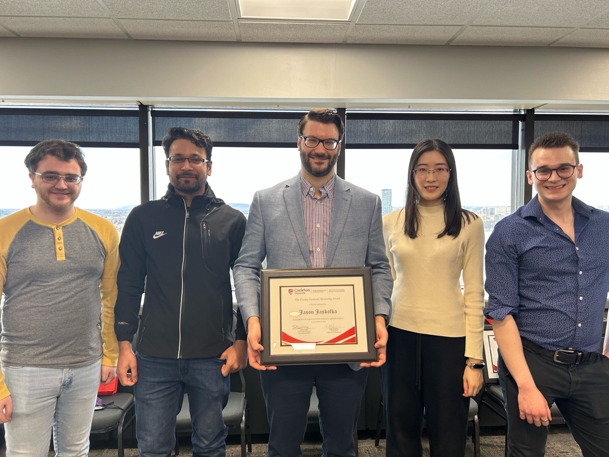 Lab Director Jason Jaskolka Wins the Faculty Graduate Mentorship Award ...