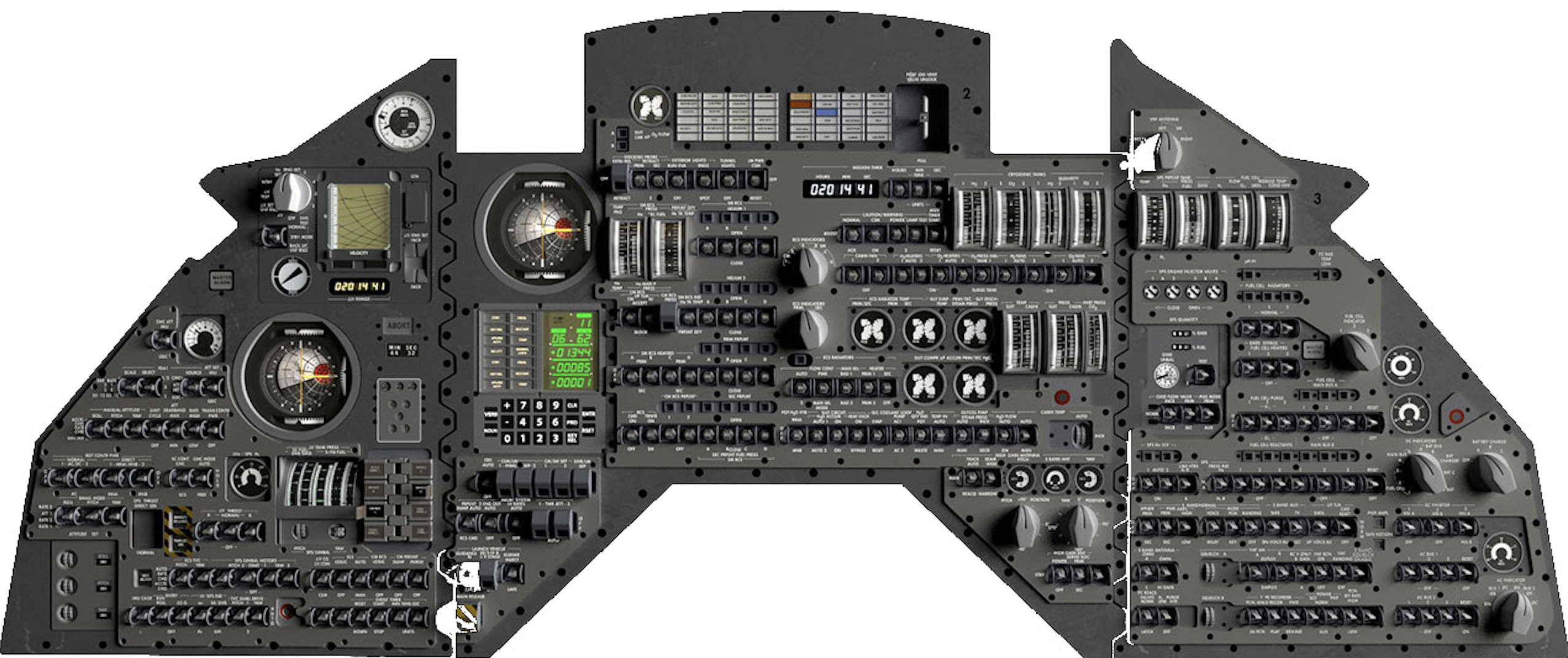Apollo Command Module Instrument Panel