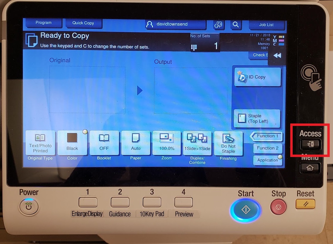 Copying - Departmental Printers