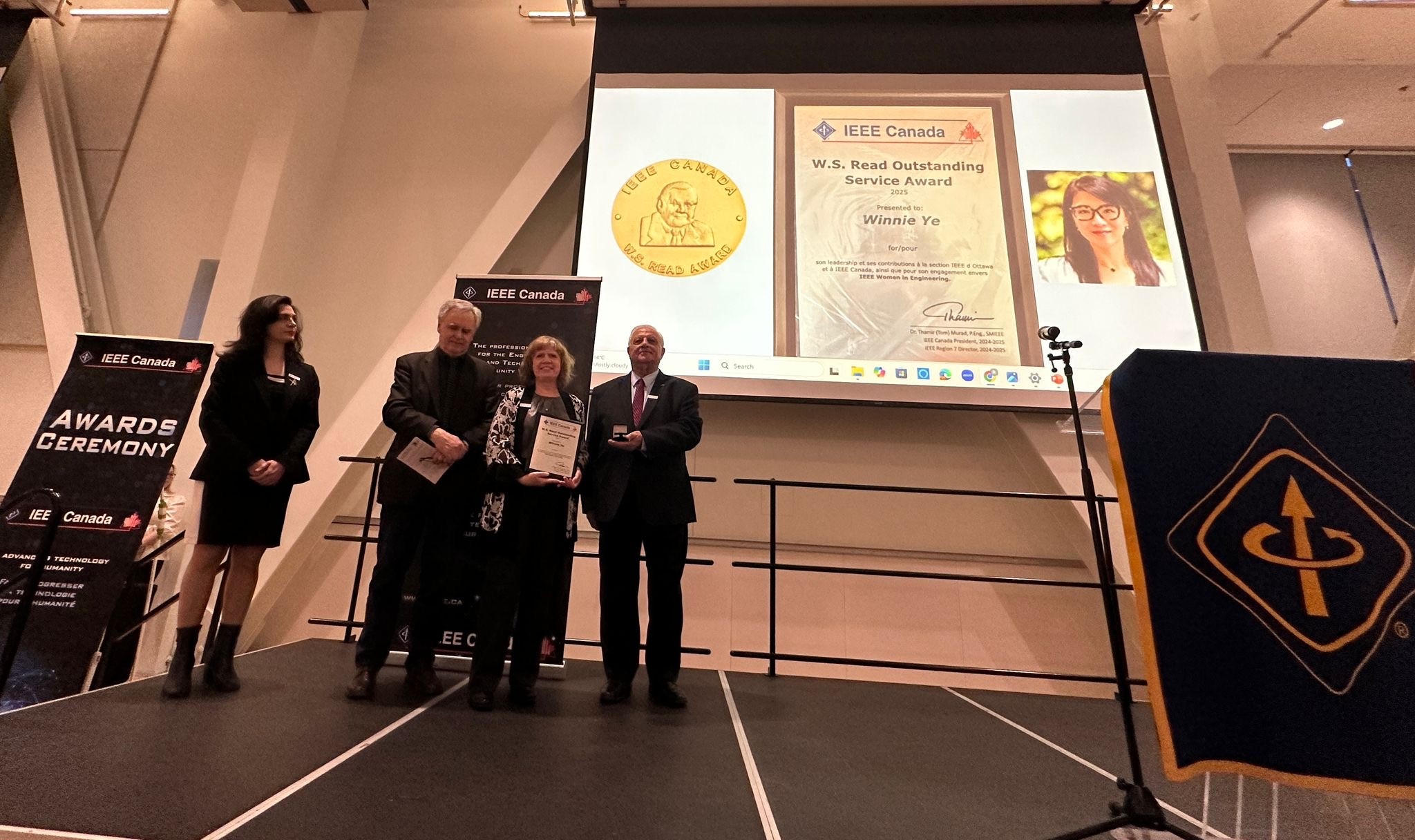 Congratulations! Winnie Ye Wins IEEE Canada W. S. Read Award ...