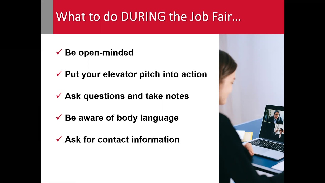 How to Prepare for a Job Fair (for 1st and 2nd year students) - Employers