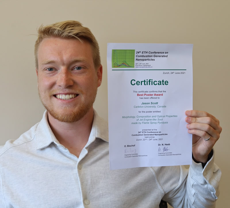 Jason won the first poster award of the 24th ETH conference on ...
