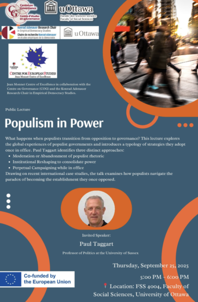 Lecture: “Populism in Power” with Paul Taggart, University of Sussex ...