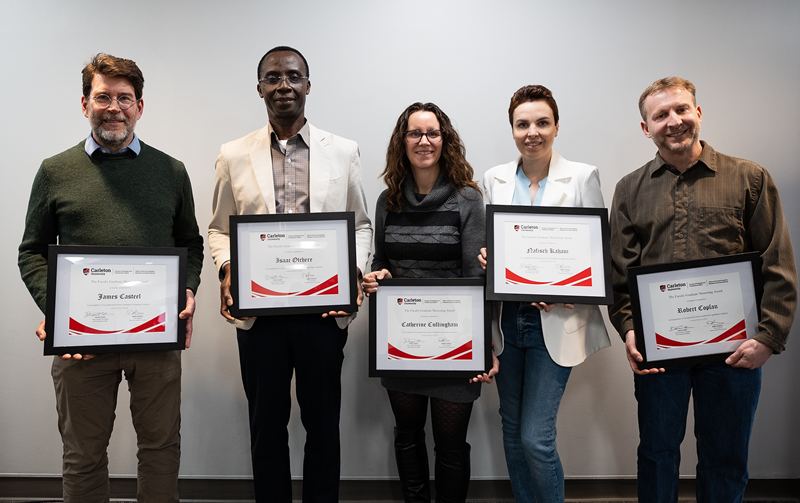 Congratulations to James Casteel for winning the Faculty Graduate ...