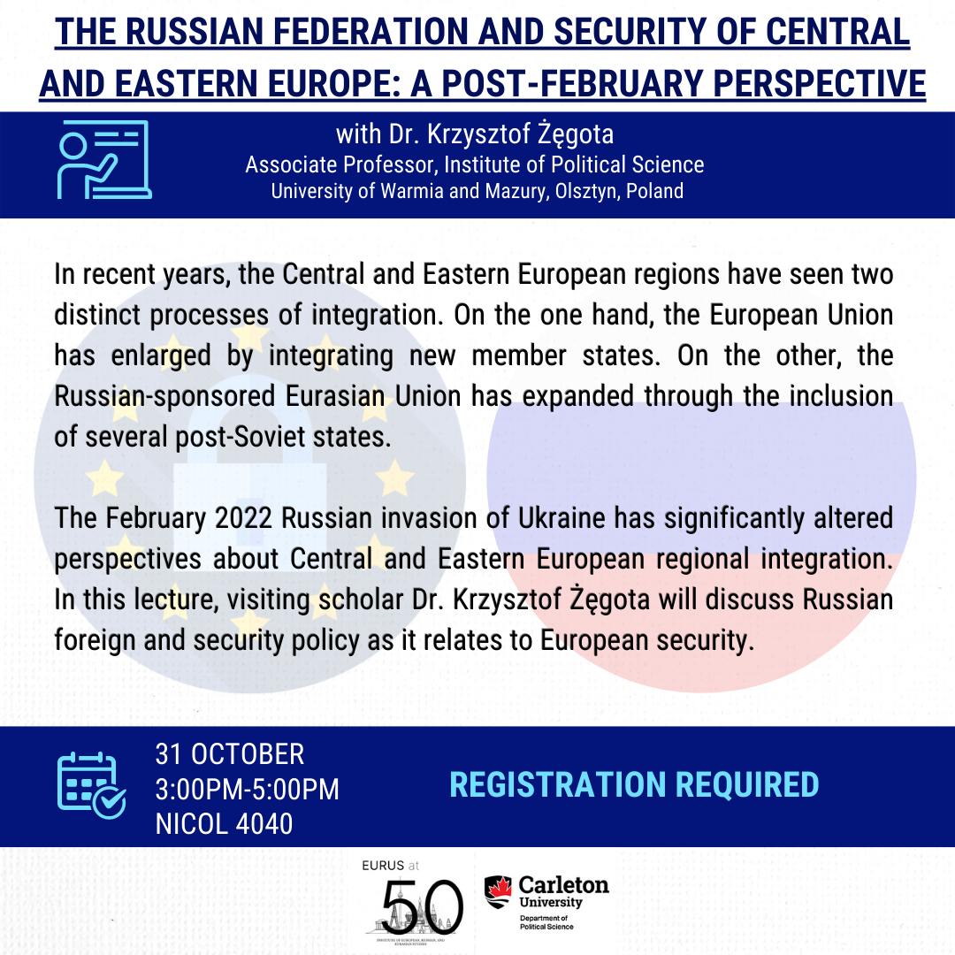 LECTURE: The Russian Federation and Security of Central and Eastern ...