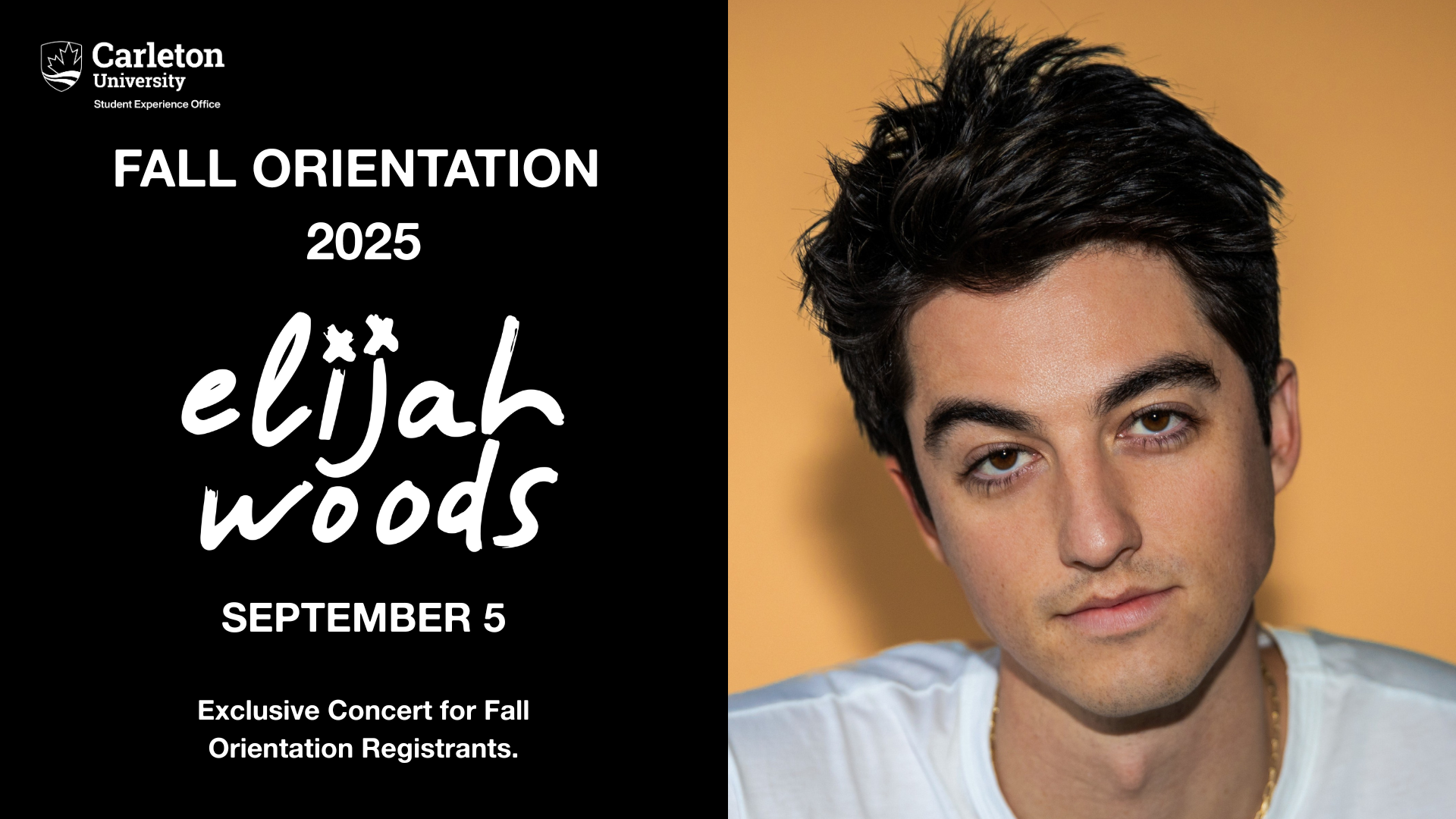 Elijah Woods Announced for Fall Orientation Close-Out Concert - Fall ...