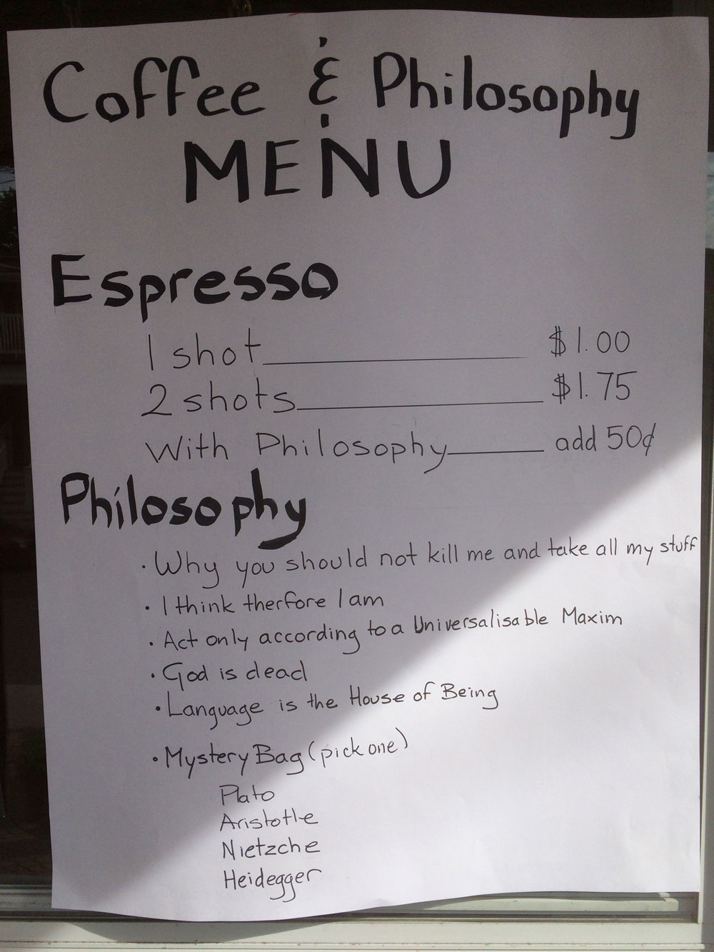 Coffee and Philosophy! - Faculty of Arts & Social Sciences