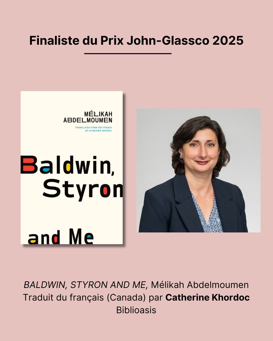 Congratulations to Catherine Khordoc! - Department of French