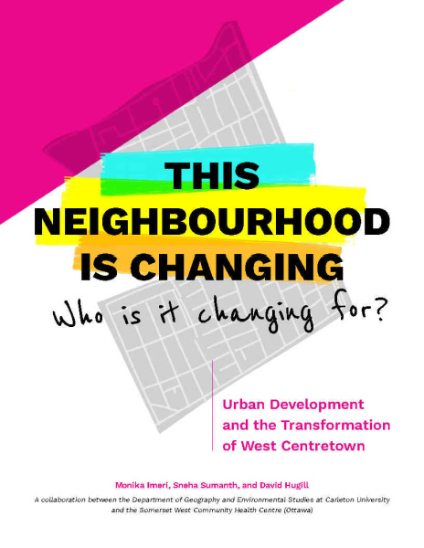 "This Neighborhood is Changing, Who is Changing For? Urban Development ...