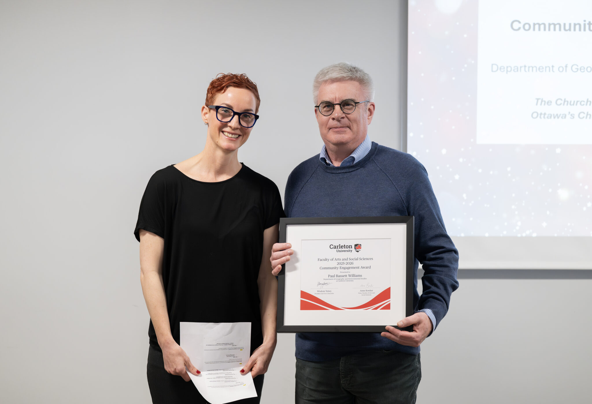 Congratulations faculty members Meera Karunananthan and Paul Williams ...