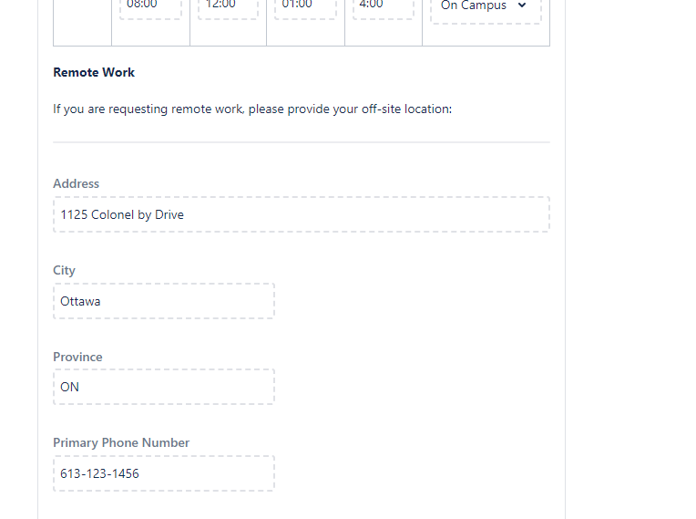 Flexible Arrangements Request Form Guide - Human Resources
