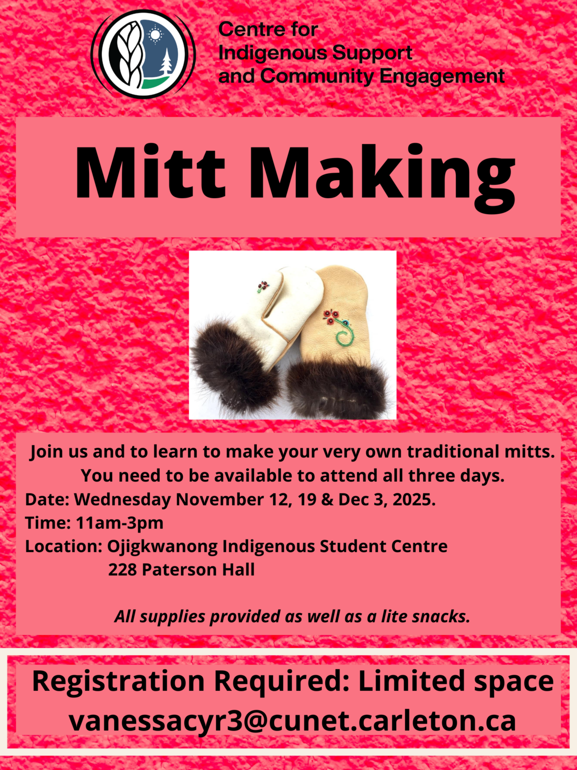 Wednesday Programming: Maker's Circle - Mitt Making - Events - The ...