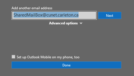 Adding a Shared Mailbox to Outlook 365 - Help Centre