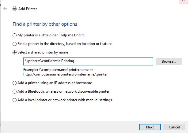 Connect a Network Printer in Your Department - Help Centre