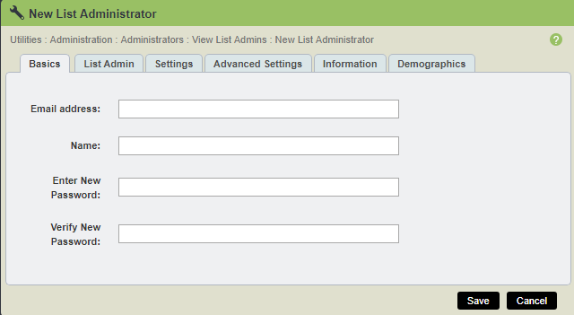 Modify a Lyris List - Help Centre