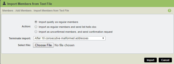 Modify a Lyris List - Help Centre