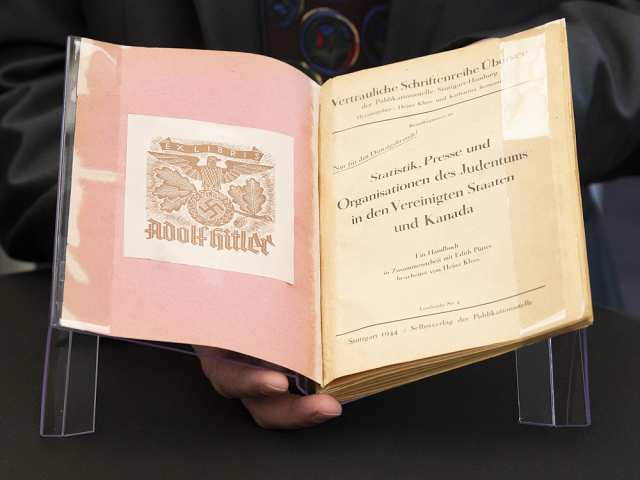 Canada's Archive Buys Book Owned by Hitler - Max and Tessie Zelikovitz ...