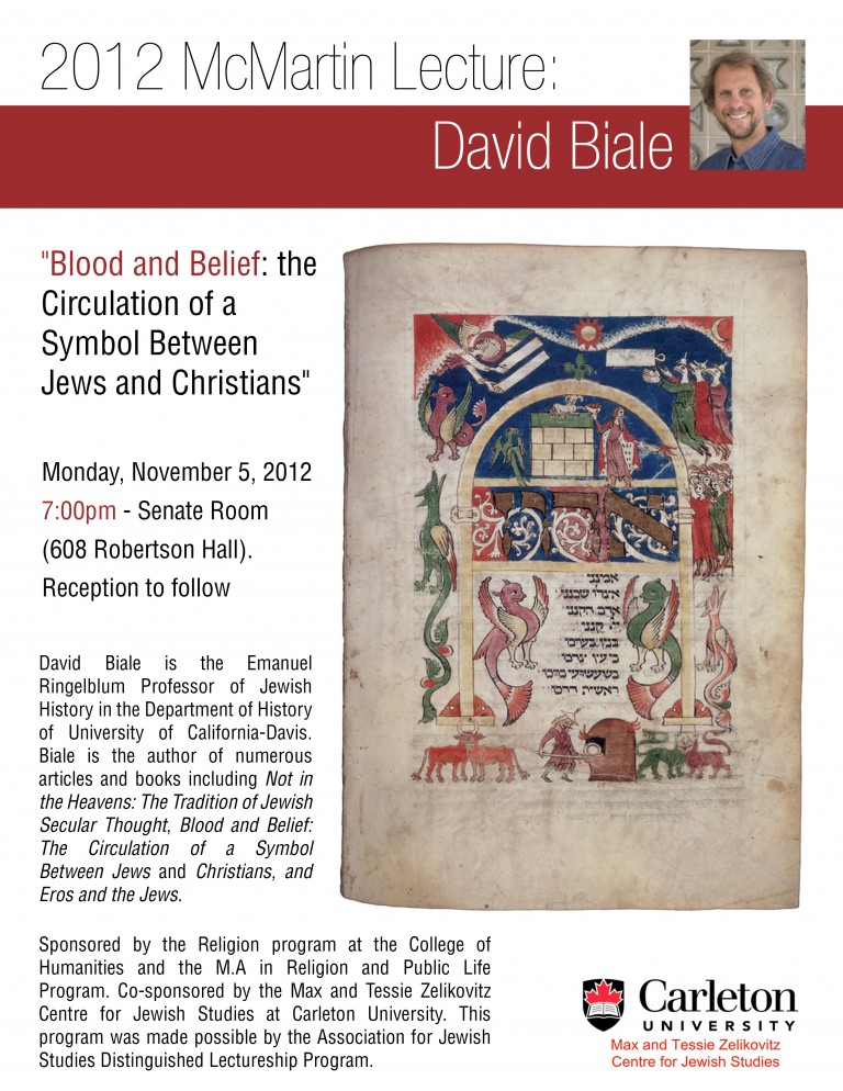 2012 McMartin Lecture: "Blood and Belief: the Circulation of a Symbol ...