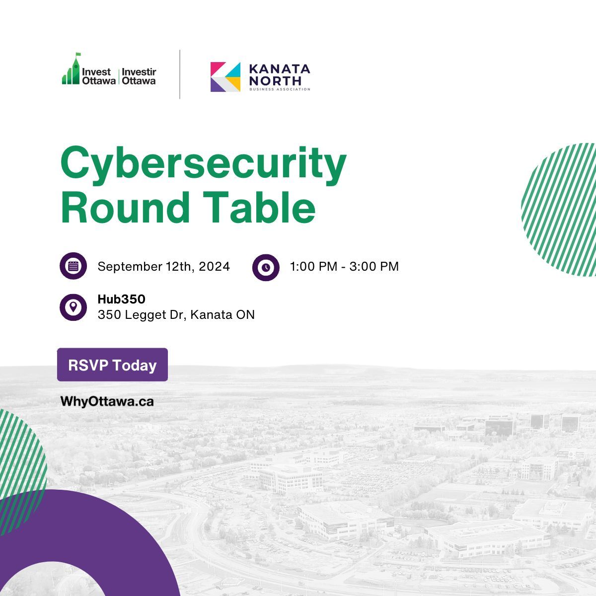 Invest Ottawa Cybersecurity Round Table - CU Kanata