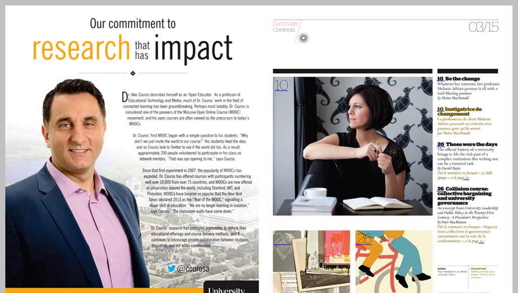 Prof. Adrian Profiled in March Issue of 'University Affairs ...