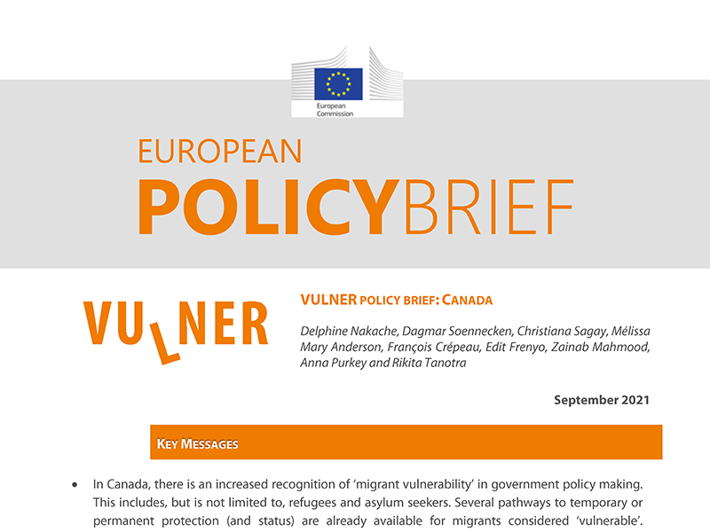 VULNER Policy Brief: Canada (2021) - LERRN: The Local Engagement ...
