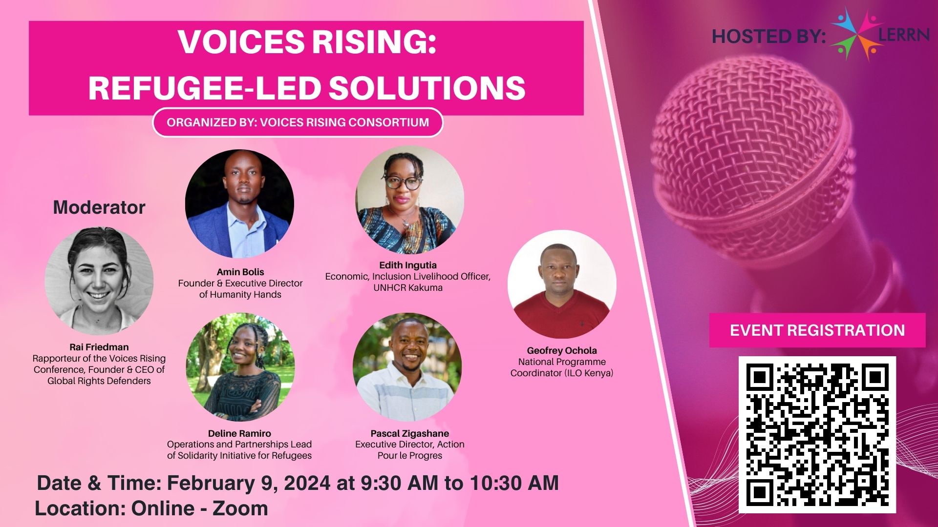 Voices Rising: Refugee-Led Solutions Webinar - Events - LERRN: The ...