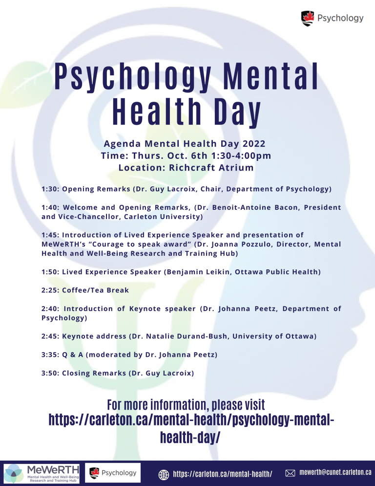 Psychology Mental Health Day - Mental Health and Well-being Research ...