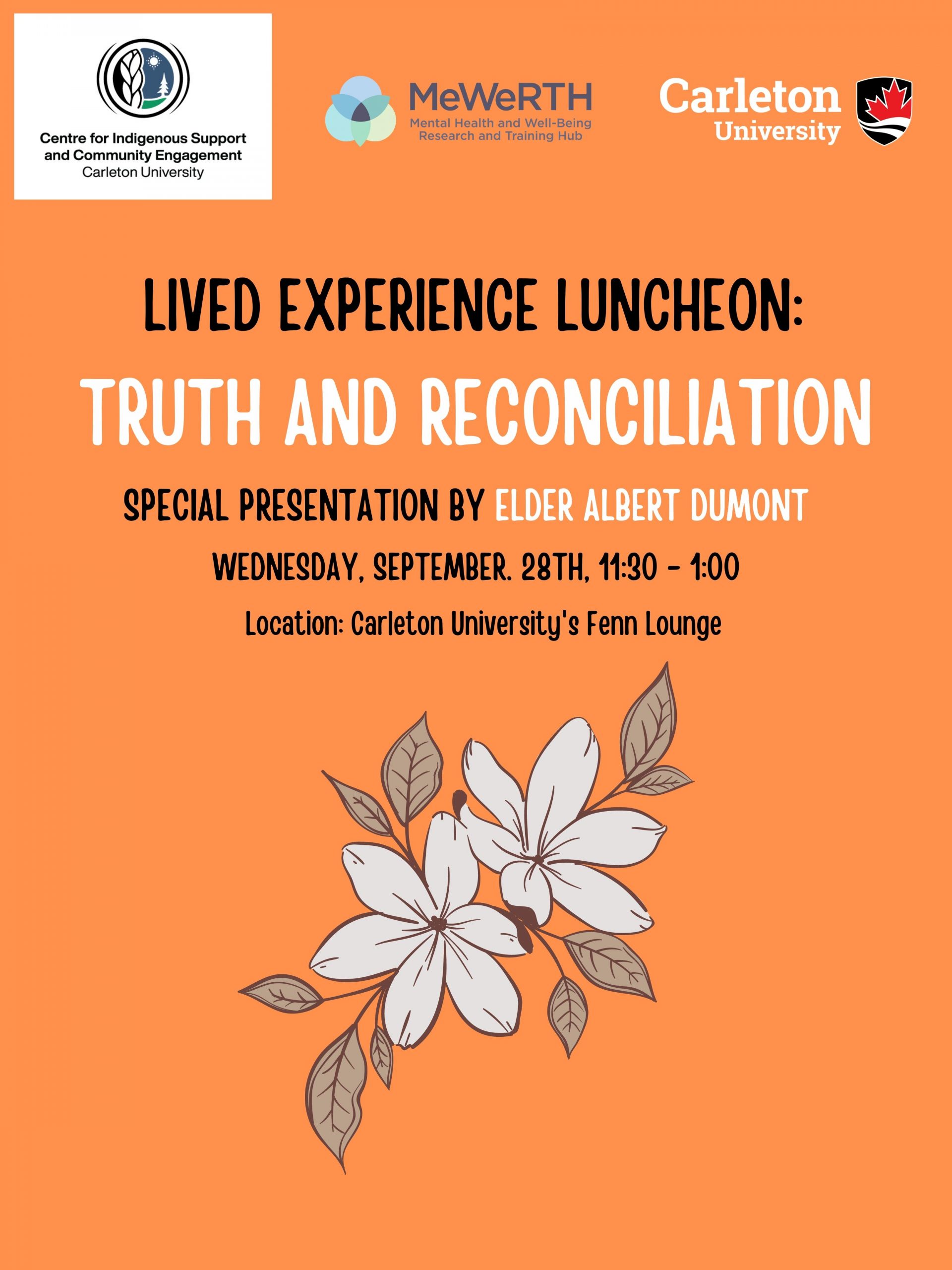 Lived Experience Luncheon: Truth and Reconciliation Event - Events ...
