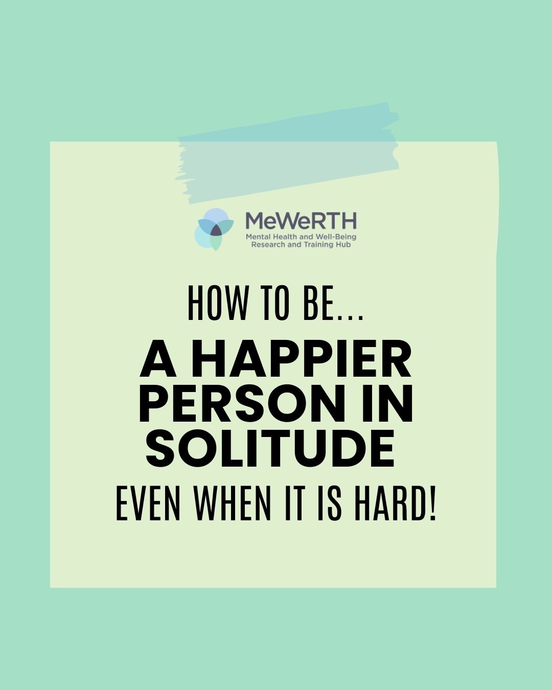 How to be a happier person in solitude: By Madelyn Cook - Mental Health ...