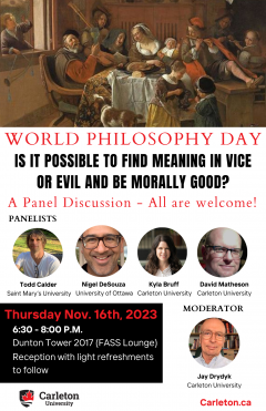 World Philosophy Day: Evening Panel Discussion - Events - Philosophy