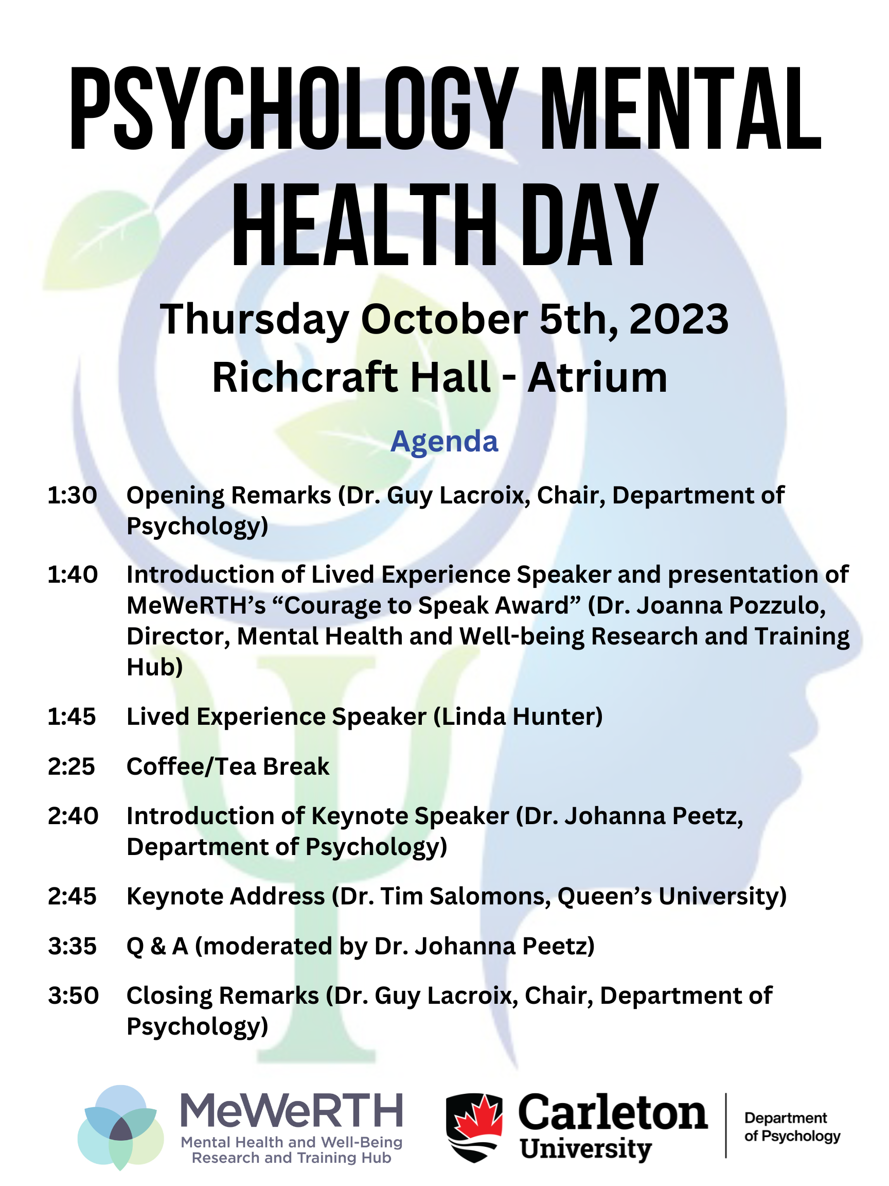 Psychology Mental Health Day - Psychology