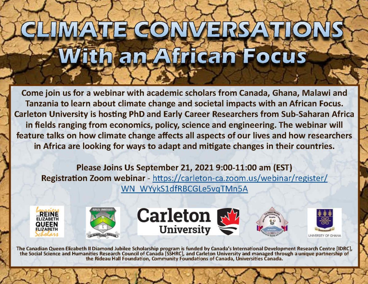 Webinar - Climate Conversations with an African Focus - Queen Elizabeth ...