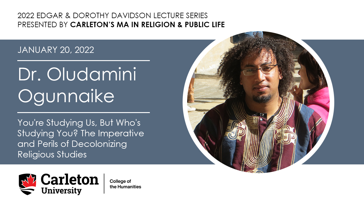 The 2022 Edgar and Dorothy Davidson Lecture Series: Dr. Oludamini ...
