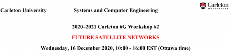 6G Workshop #2 on Future Satellite Networks - Systems and Computer Engineering