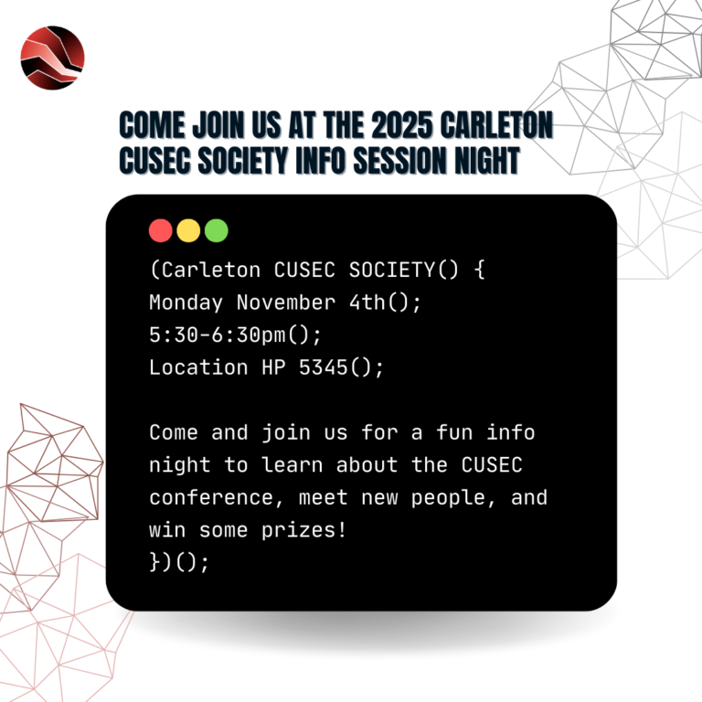 CUSEC Info Session - Events - School of Computer Science