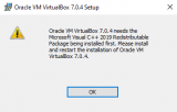 VirtualBox Visual C++ Redistributable Error - School of Computer Science